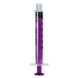 SYR-03S Enteral syringe. Purple ,3ml, single use, low dose tip with EN ...